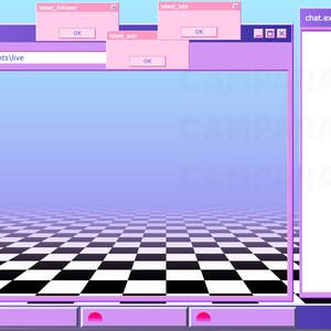 Retro Pastel Vaporwave Windows Browser Inspired Overlays - Ready to Use ...