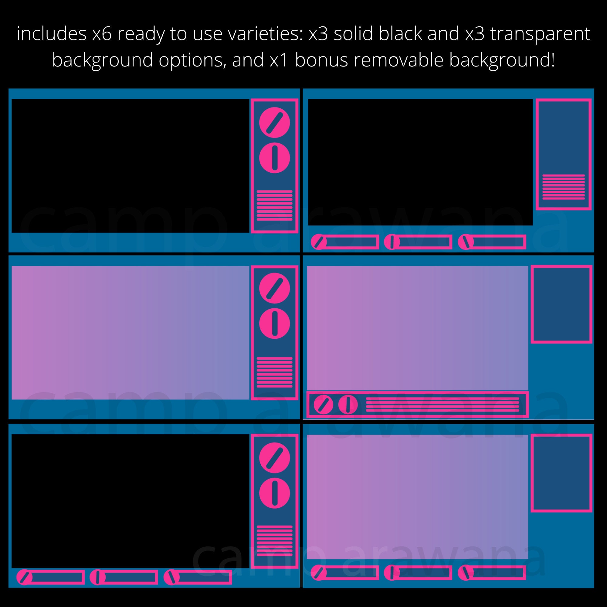 Vintage Crt Tv Glitch Overlays - Ready to Use Versions and Separated ...
