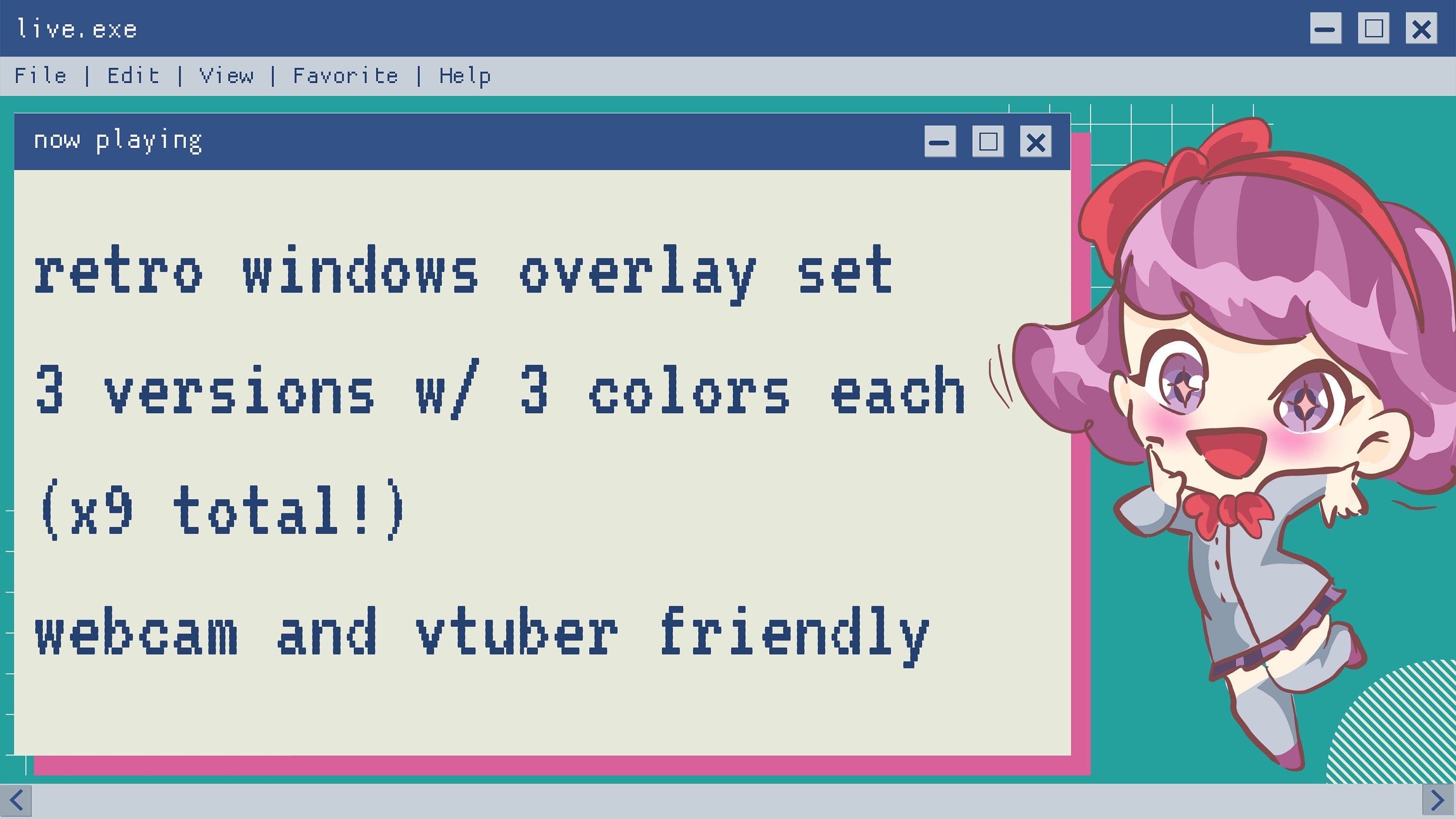 Retro 90s Windows Browser Inspired Overlays - Ready to Use Versions and ...