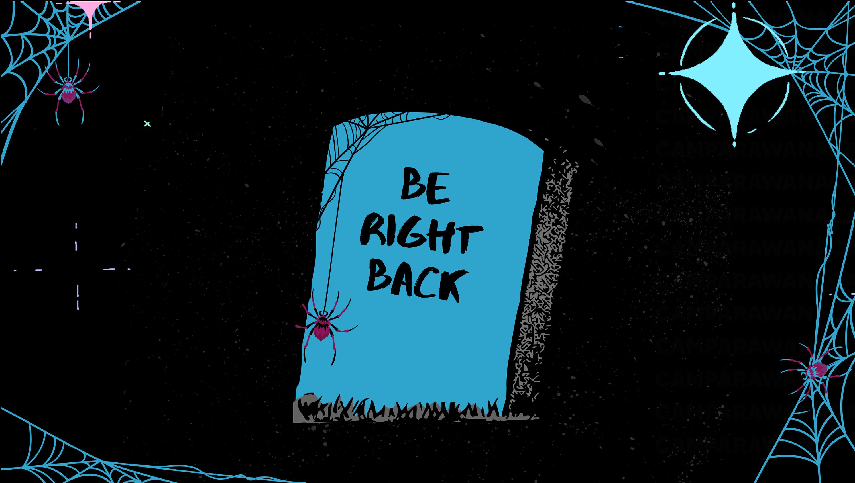 ANIMATED Retro Purple/magenta Blue Spooky Loading Screens - Ready to ...