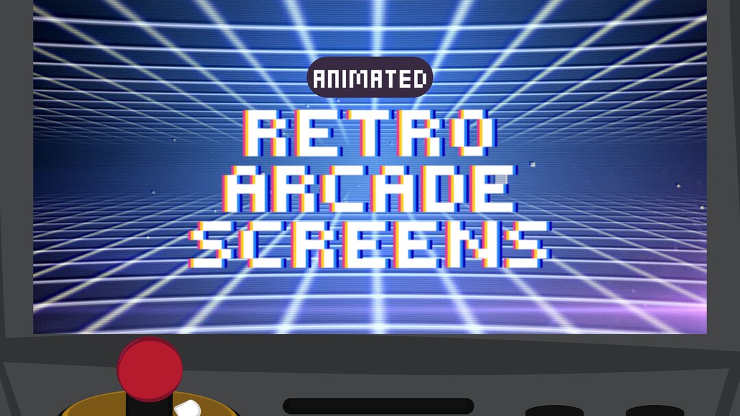 80s 90s ANIMATED Synthwave Vaporwave Retro Arcade Screens for - Etsy UK