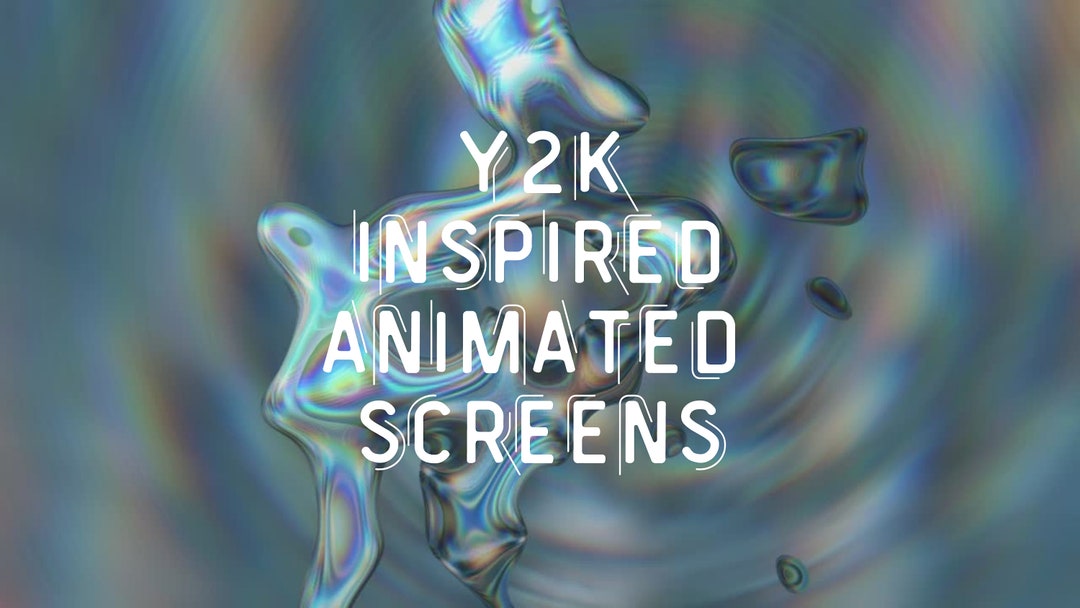 Y2k 90s ANIMATED Metallic Liquid Screens for Twitch - Starting Soon ...
