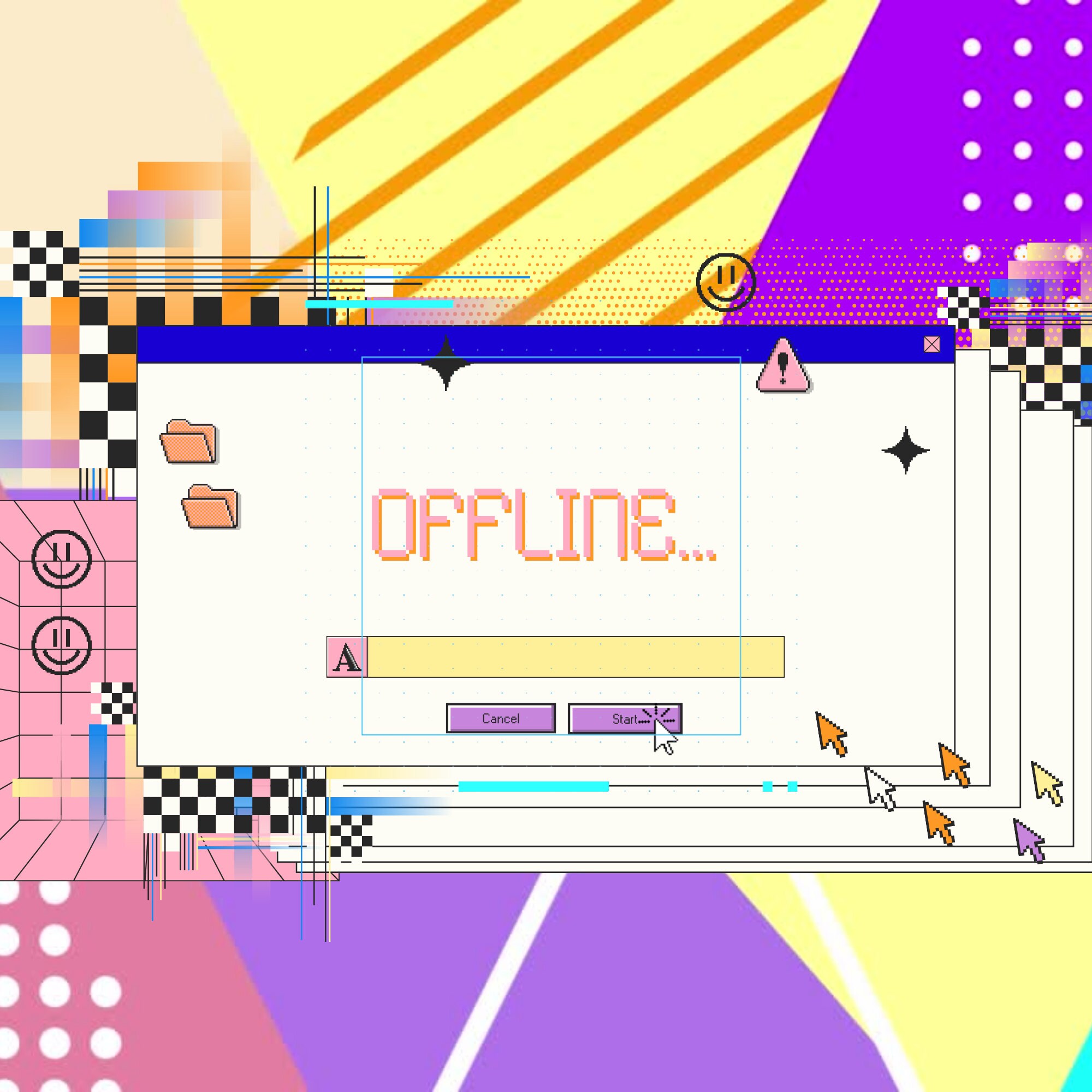 Bright Retro ANIMATED Screens Overlay BUNDLE for Twitch Animated ...