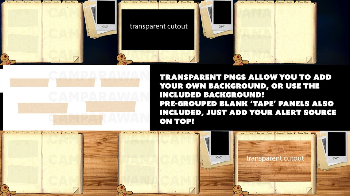 Phasmophobia Spooky Overlays - Ready to Use - 8 Varieties Included ...