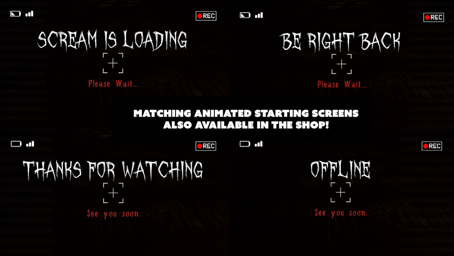 Phasmophobia Spooky Overlays - Ready to Use - 8 Varieties Included ...