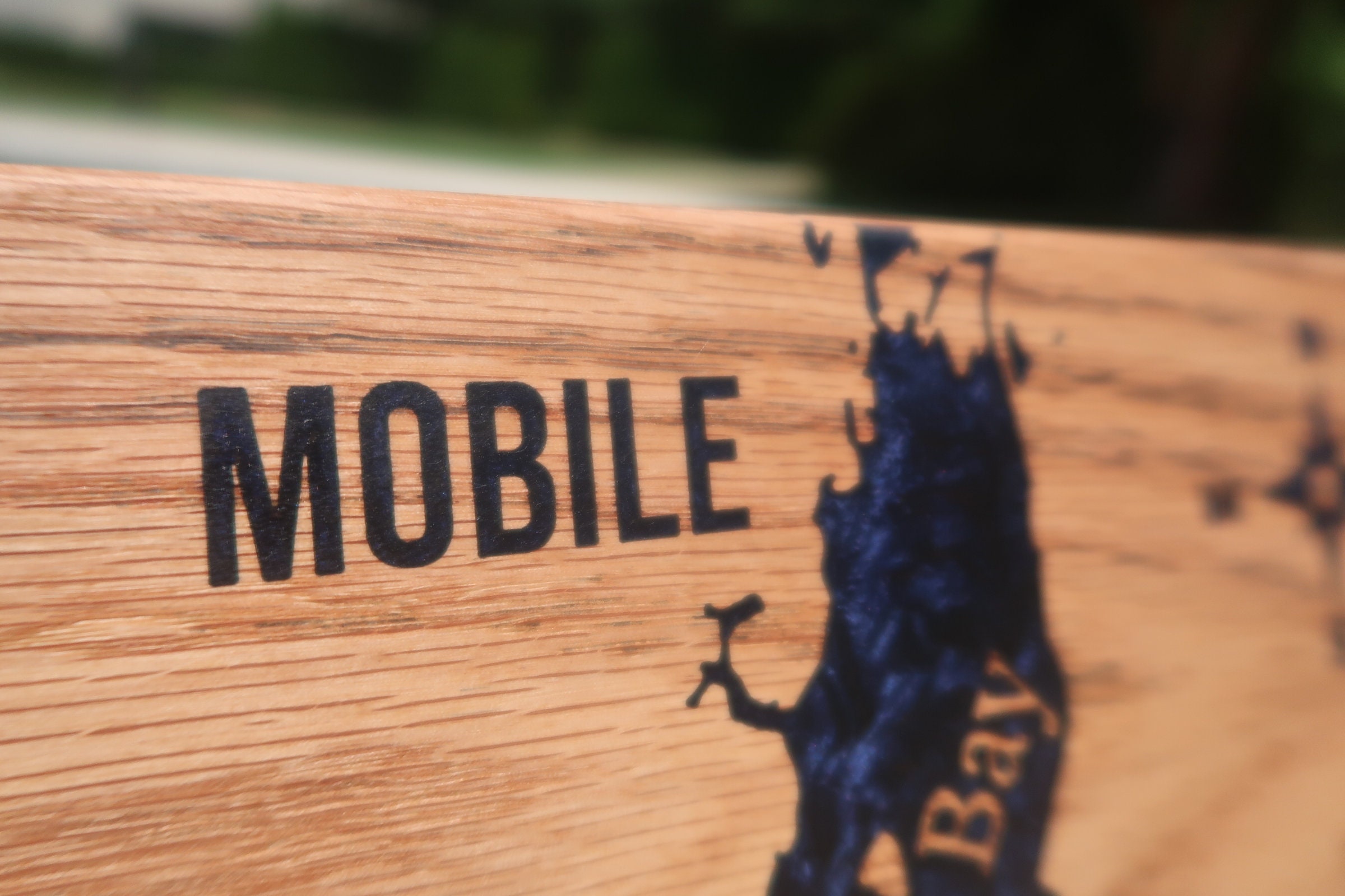 Alabama Gulf Coast Map | Wood and Epoxy/resin Sign | Handmade | Beach ...