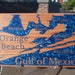 Orange Beach, Alabama Map | Wood and Epoxy/resin Sign | Handmade ...