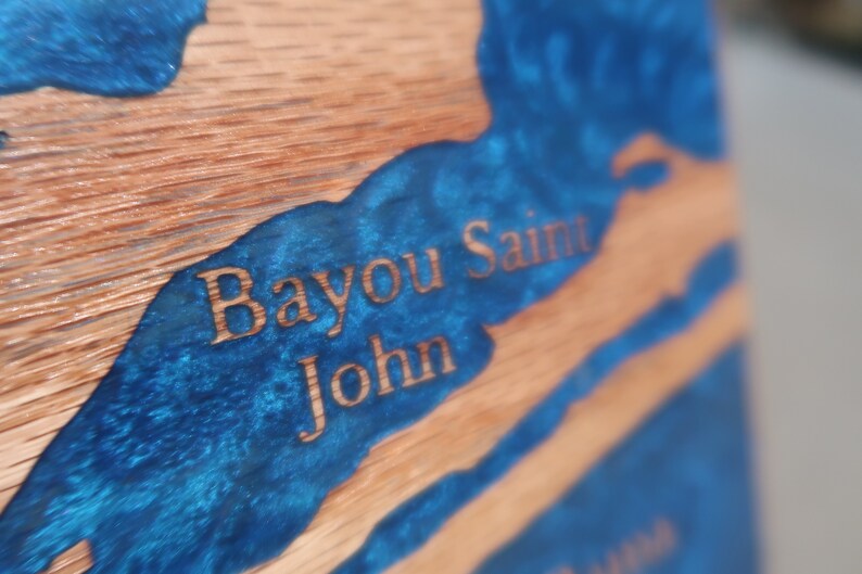 Orange Beach Alabama Map Wood and Epoxy/resin Sign - Etsy