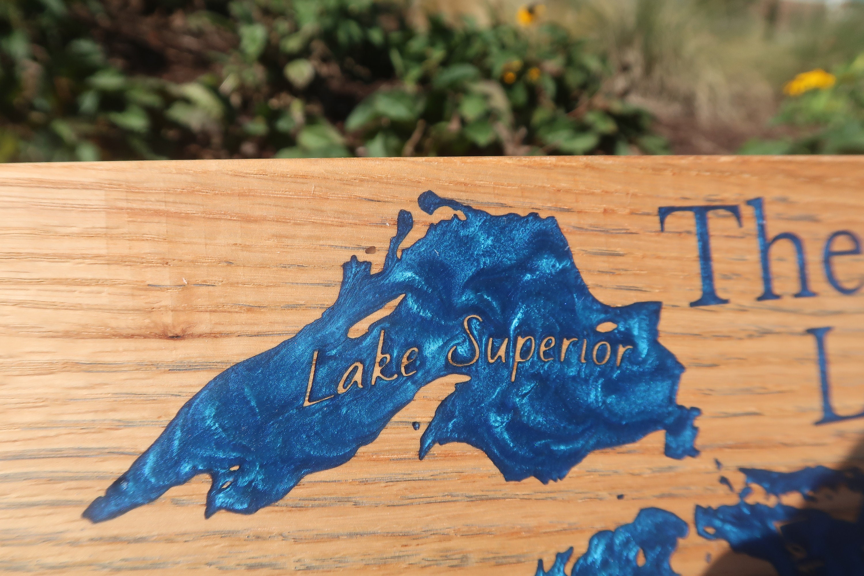 The Great Lakes Map Wood and Epoxy/resin Sign Handmade Home Decor Wall ...