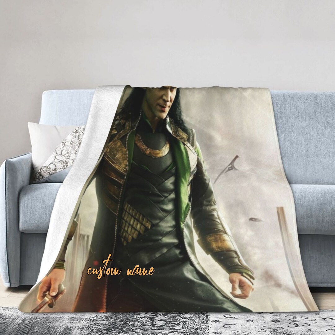 Custom Name Blanket Personalized Loki Blanket Baby Birthday Gift Home ...