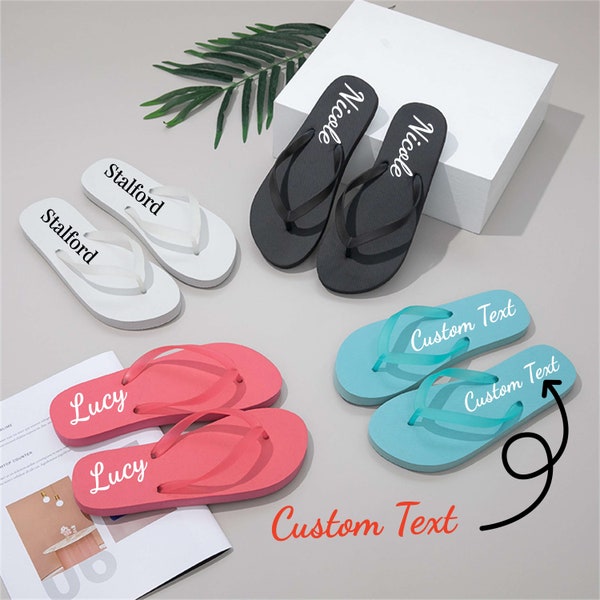 Beach Wedding Flip Flops - Etsy