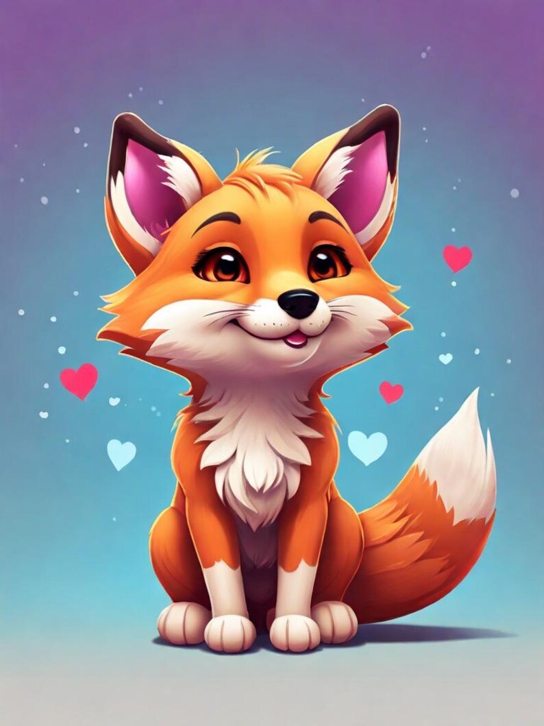 Kawaii Fox Emote Pack for Twitch & Discord | Cute Happy Fox Emotes | 5 ...