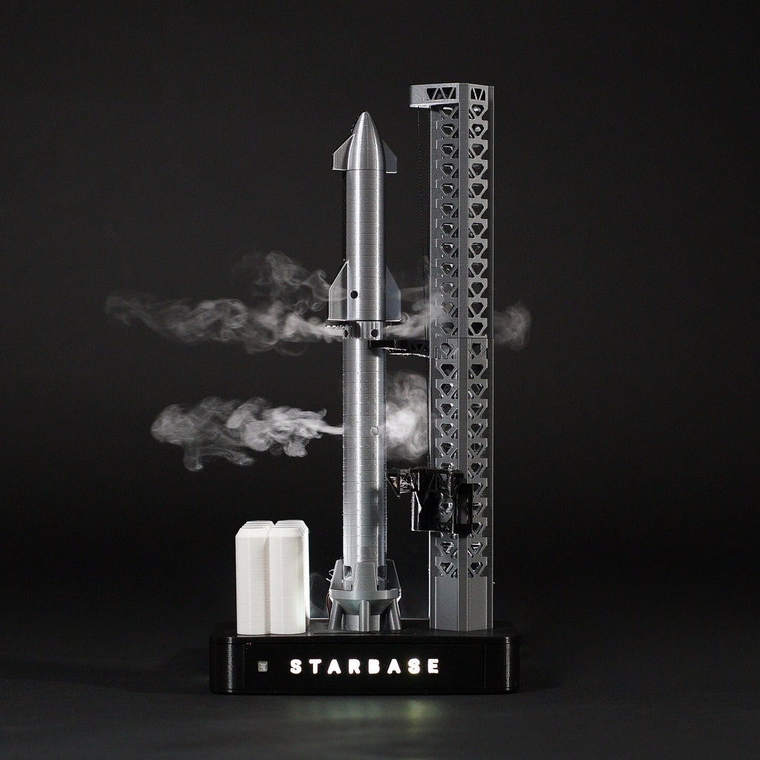 3D Printed Venting Starship Rocket A Desktop Model of - Etsy