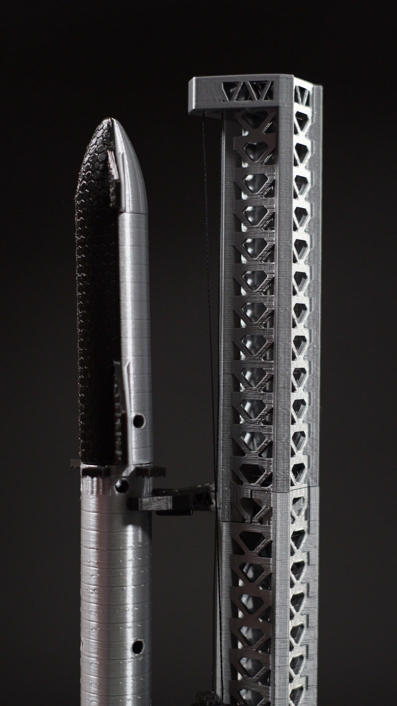 3D Printed Venting Starship Rocket A Desktop Model of - Etsy