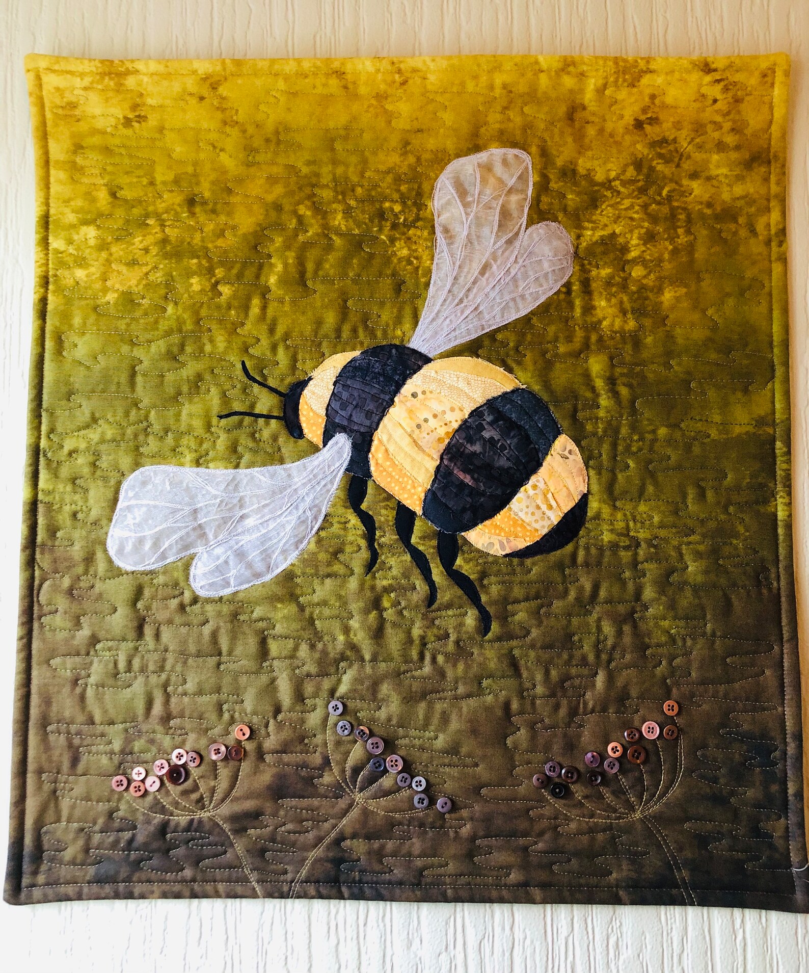 Honey Bee Quilt Pattern PDF, Fabric Collage, Applique - Etsy