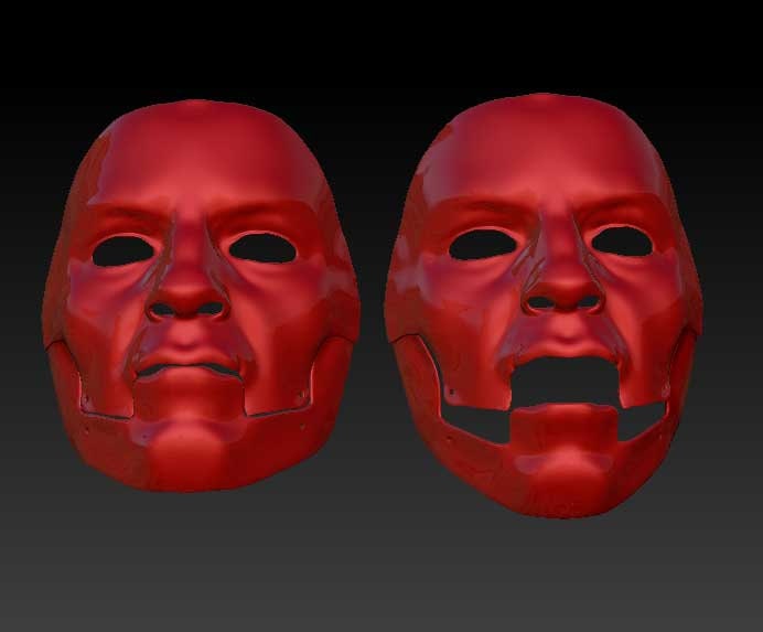 Scary Halloween Mask With Hinged Moving Jaw , 3D File STL Only - Etsy