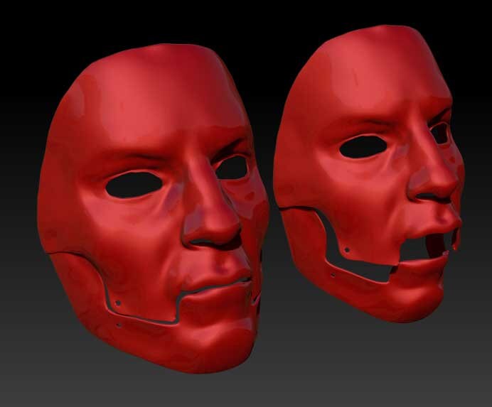 Scary Halloween Mask With Hinged Moving Jaw , 3D File STL Only - Etsy