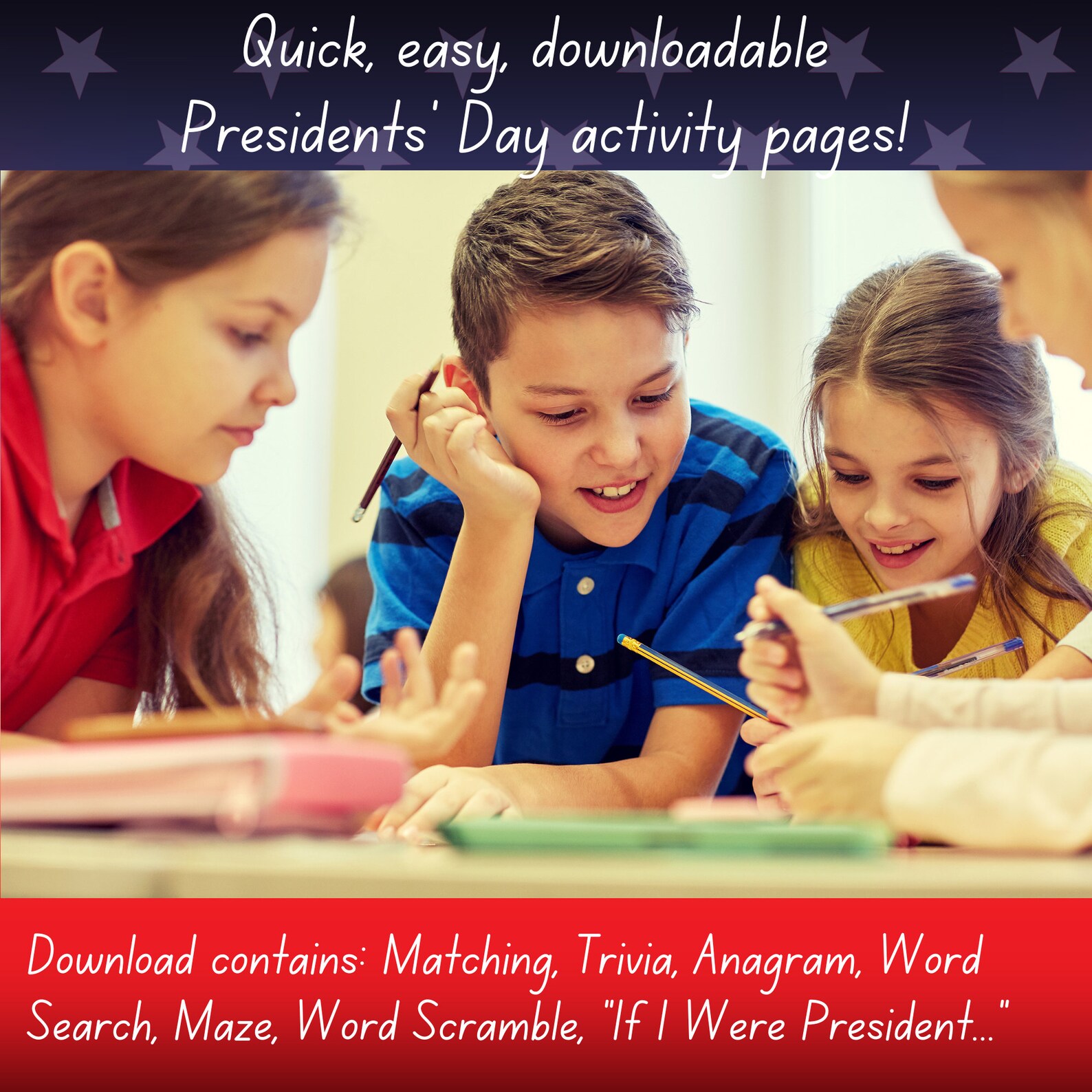 Presidents' Day Activity Bundle - Printable Games, Puzzles and ...