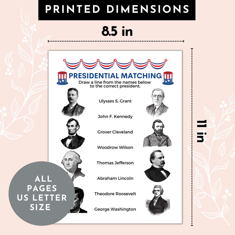 Presidents' Day Activity Bundle - Printable Games, Puzzles and ...