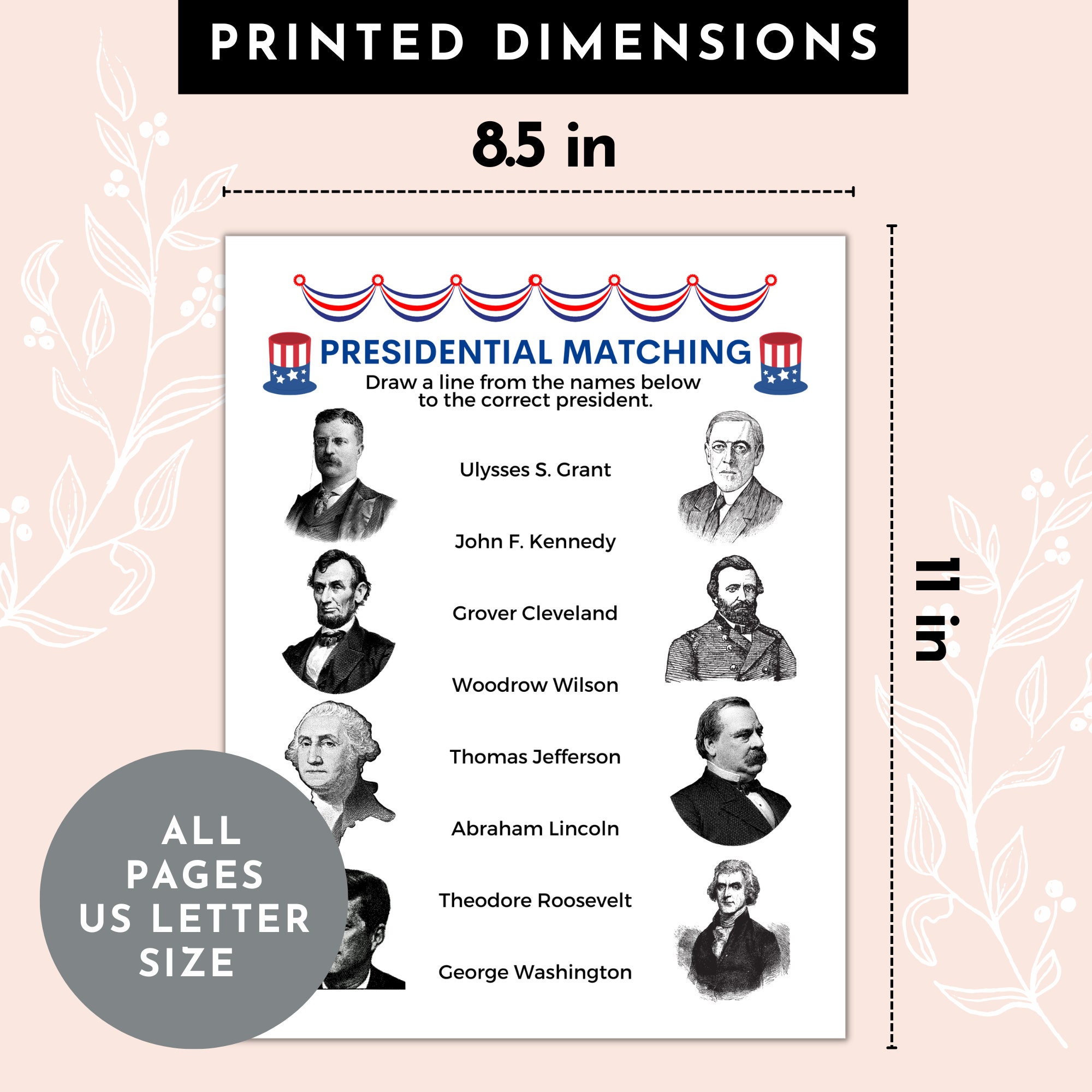 Presidents' Day Activity Bundle - Printable Games, Puzzles and ...