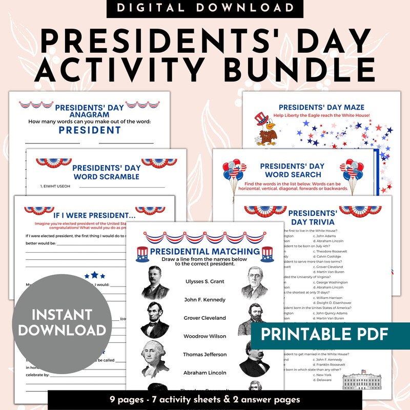 Presidents' Day Flyer - Etsy