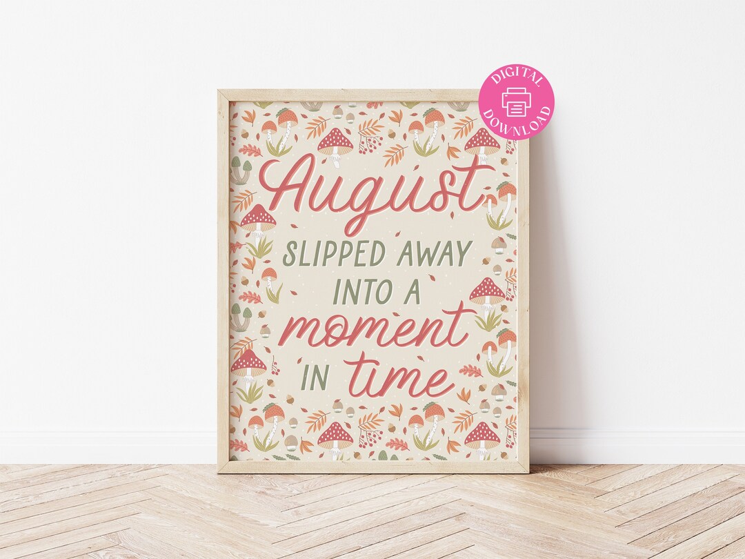 August Taylor Swift Print Folklore Poster Cottagecore - Etsy