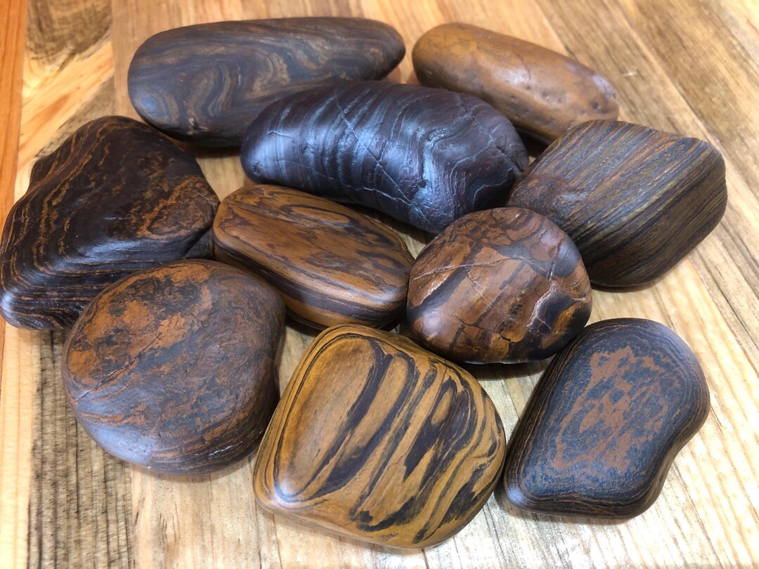 Lot of 10 Round Banded Iron Formation Stones Joseph Smith's Seer Stone ...