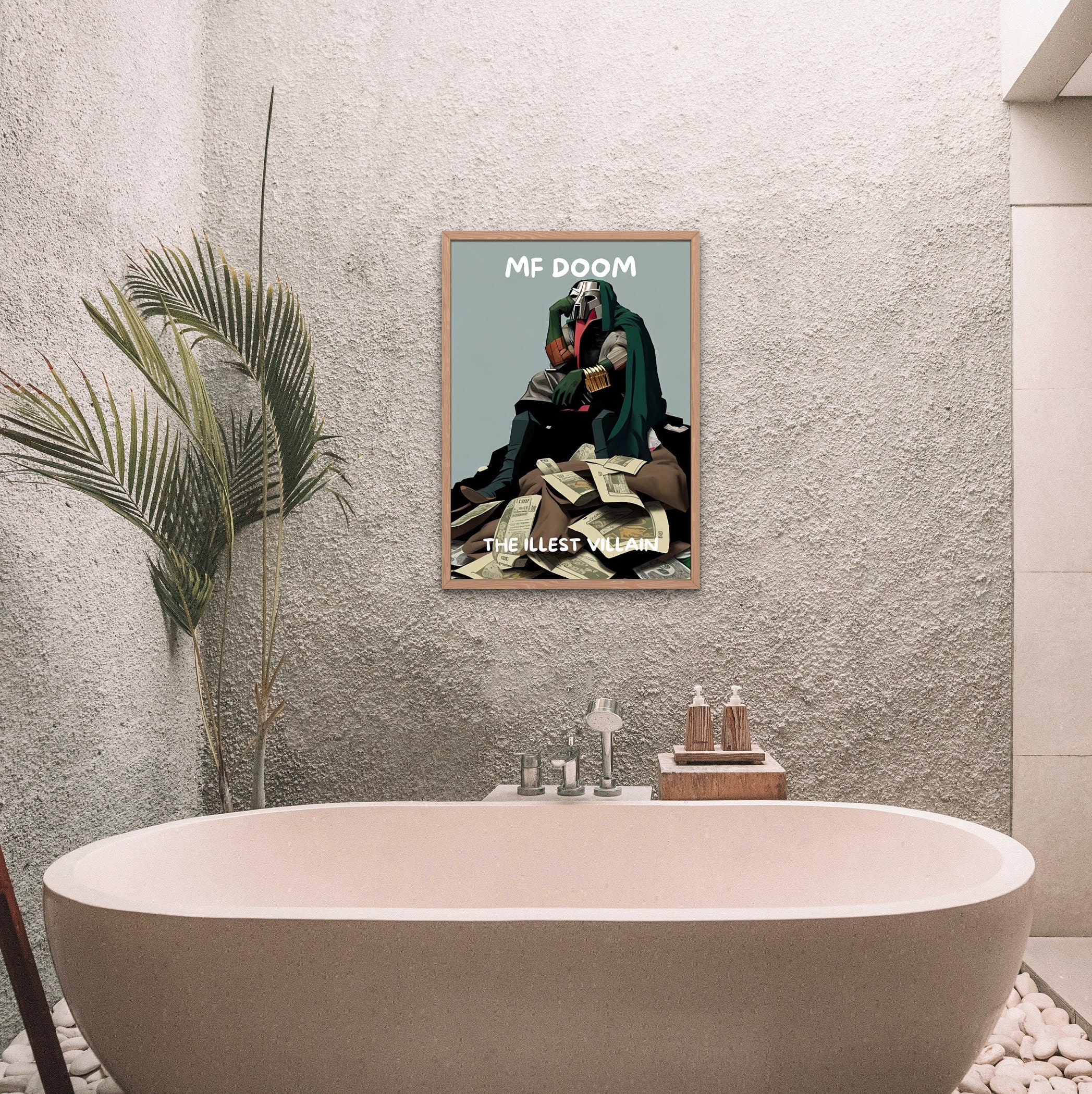 Modern Wall Art MF Doom Print Comic Book Rapper Print Bedroom Art Rap ...