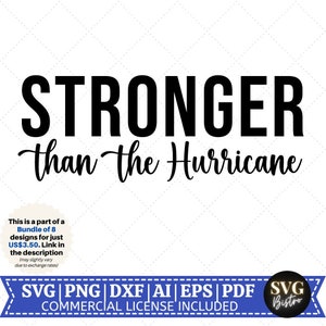 Stronger Than the Hurricane SVG | Hurricane SVG | I Survived SVG ...