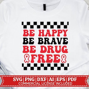 Be Drug Free SVG | Red Ribbon Week SVG | No to Drugs | Drug Free |anti ...