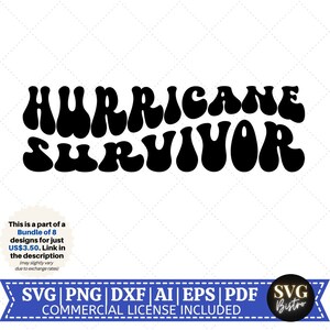 Hurricane Survivor SVG | Hurricane SVG | I Survived SVG | Hurricane ...