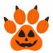 Halloween Paw Print SVG | Halloween SVG | Paw Print SVG | Dog Lovers ...