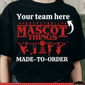 Customized Team Spirit Mascot SVG | Basketball Mascot Things | School ...