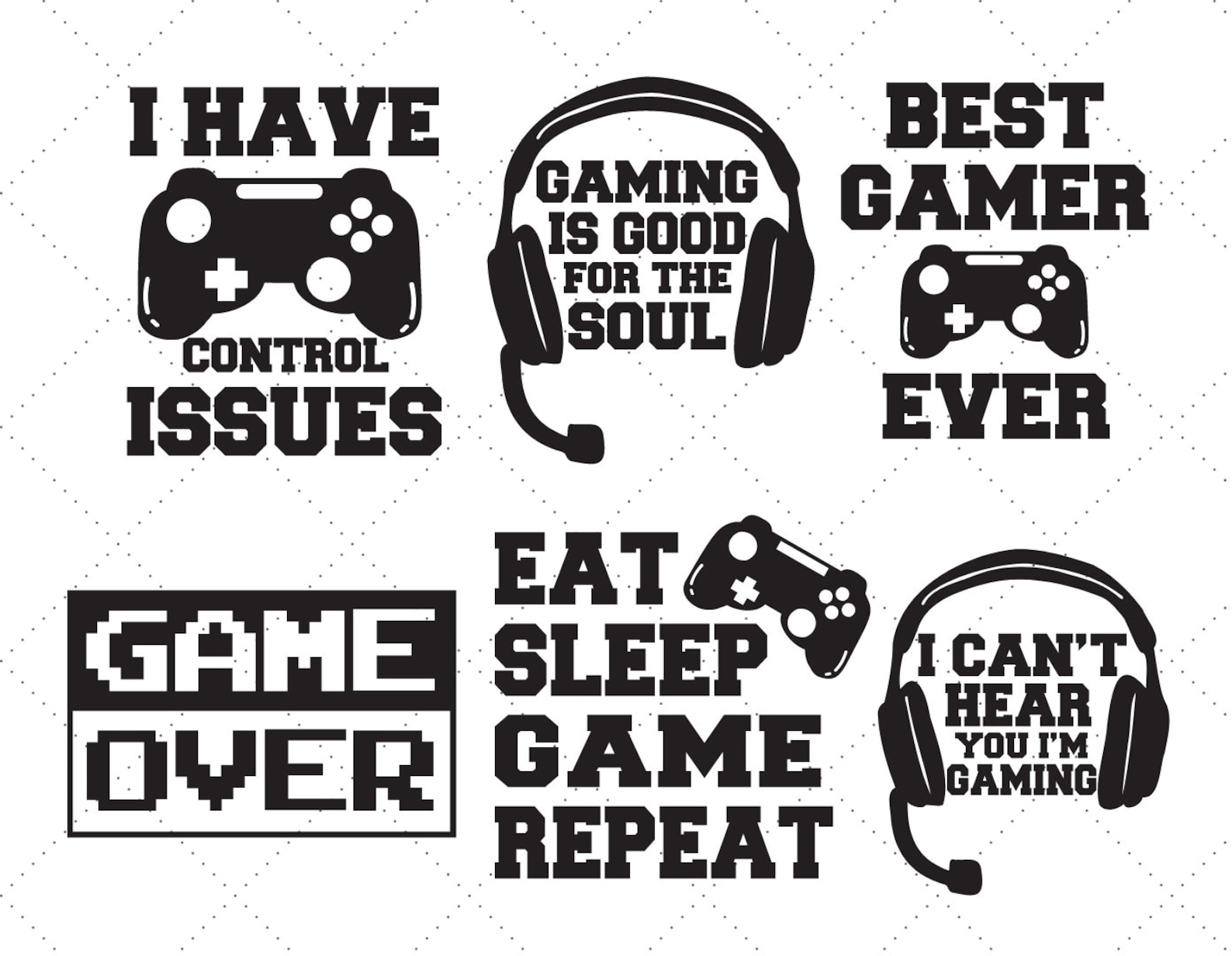Gamer SVG Bundle Funny Gamer SVG Gamer Svg Video Games - Etsy