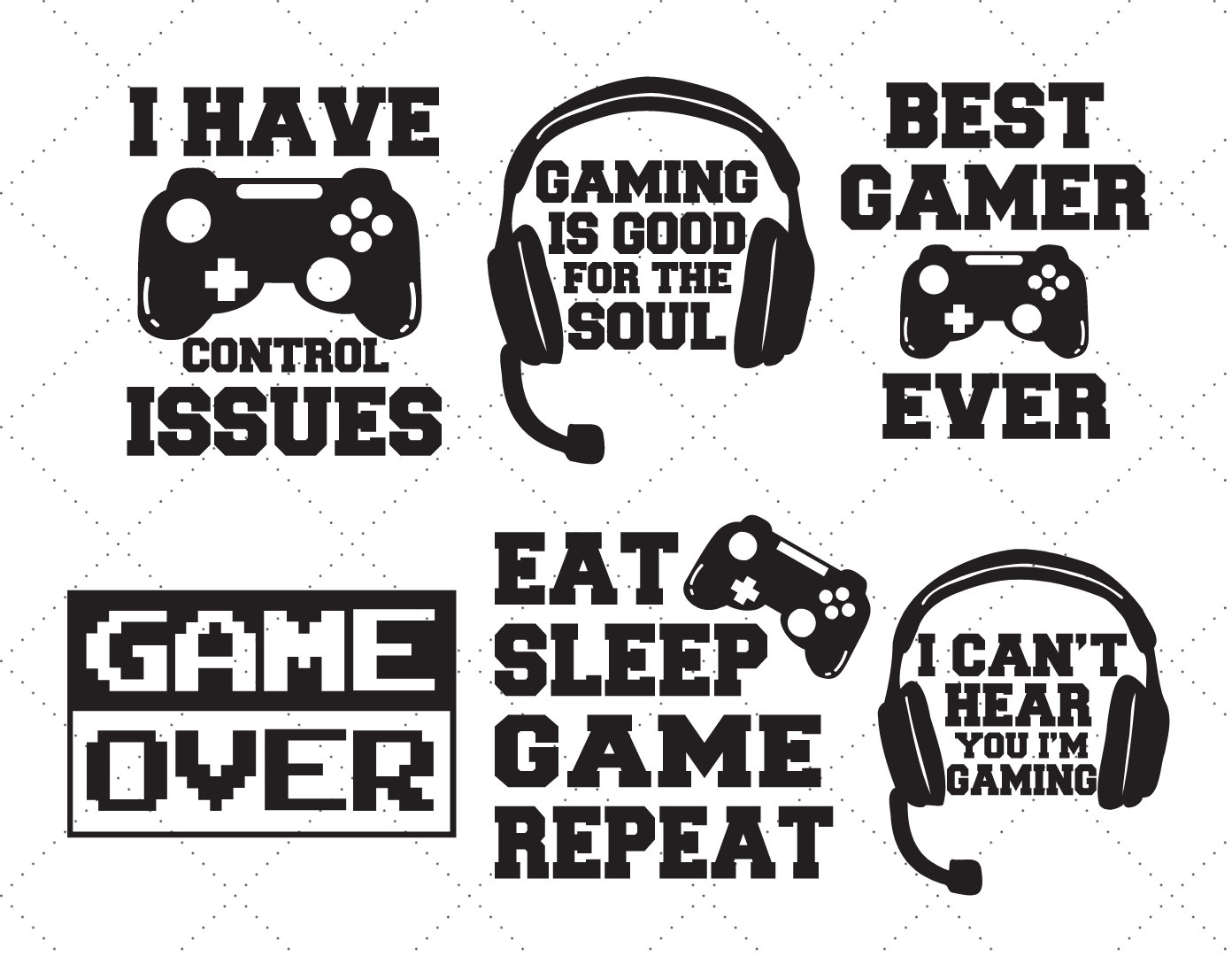 Gamer SVG Bundle Funny Gamer SVG Gamer Svg Video Games - Etsy