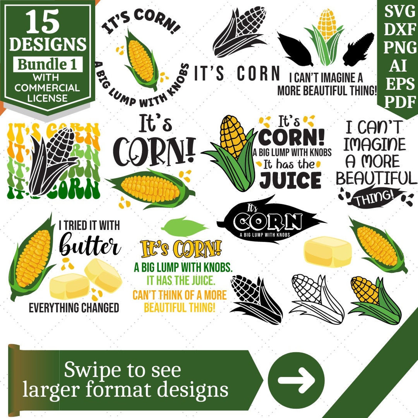 It's Corn SVG Bundle | Layered SVG | Funny Corn Meme SVG | Corn Meme ...