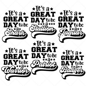 Team Spirit Mascot SVG Bundle 2 | Layered SVG | School Shirt SVG | Team ...