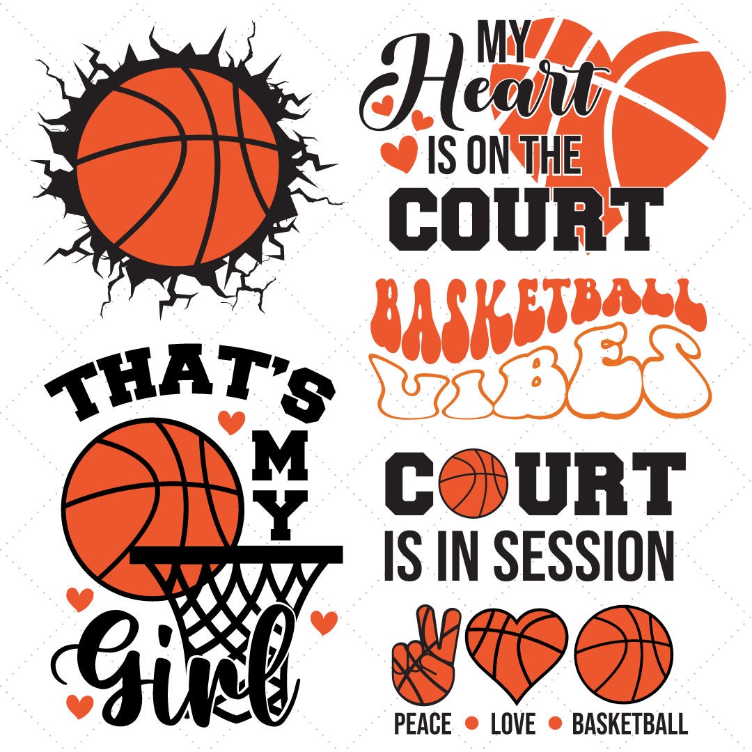 Basketball SVG Bundle Layered Basketball SVG Basketball - Etsy