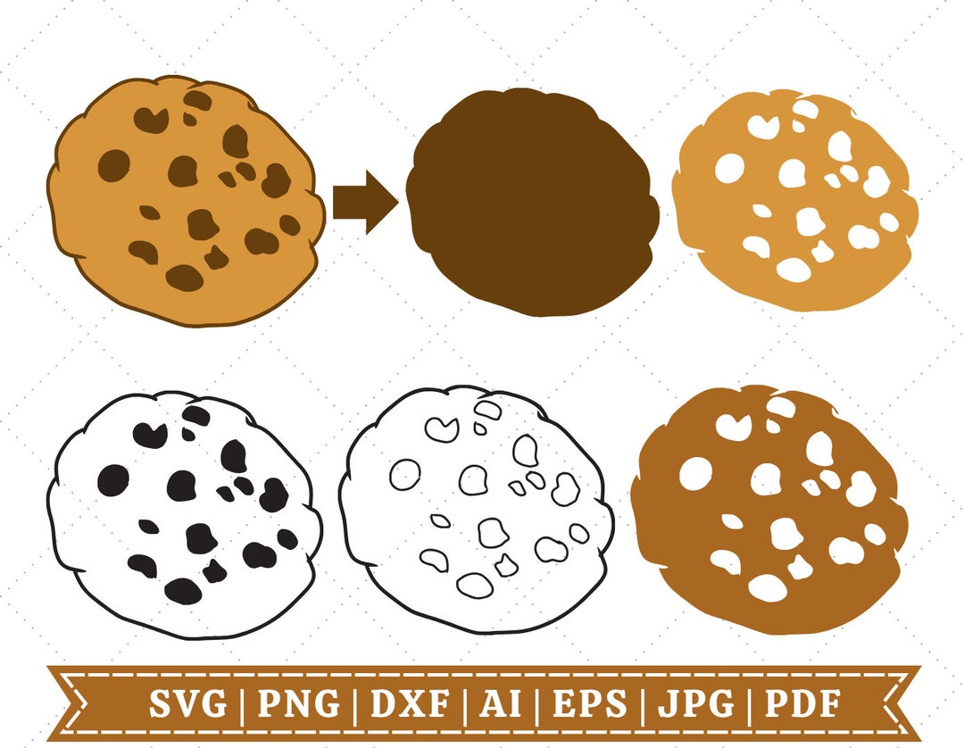 Cookie SVG | Layered Cookie SVG | Chocolate Chip Cookie SVG | Christmas ...