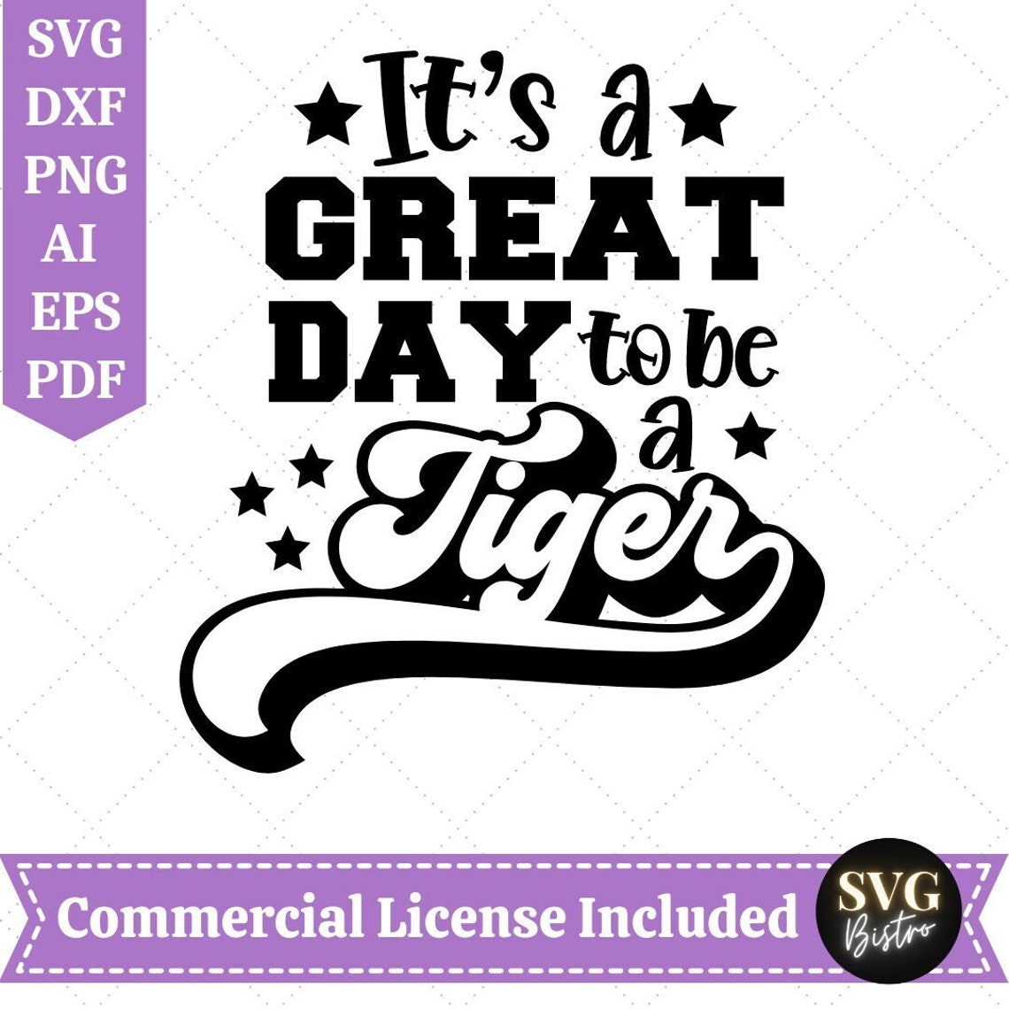 Tigers SVG School Spirit Tigers Retro Design Tiger Pride - Etsy