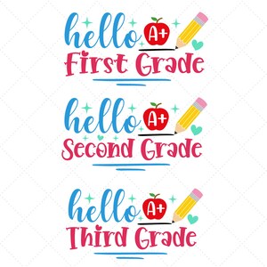 Back to School SVG Bundle | Hello School SVG | School Grade SVG ...