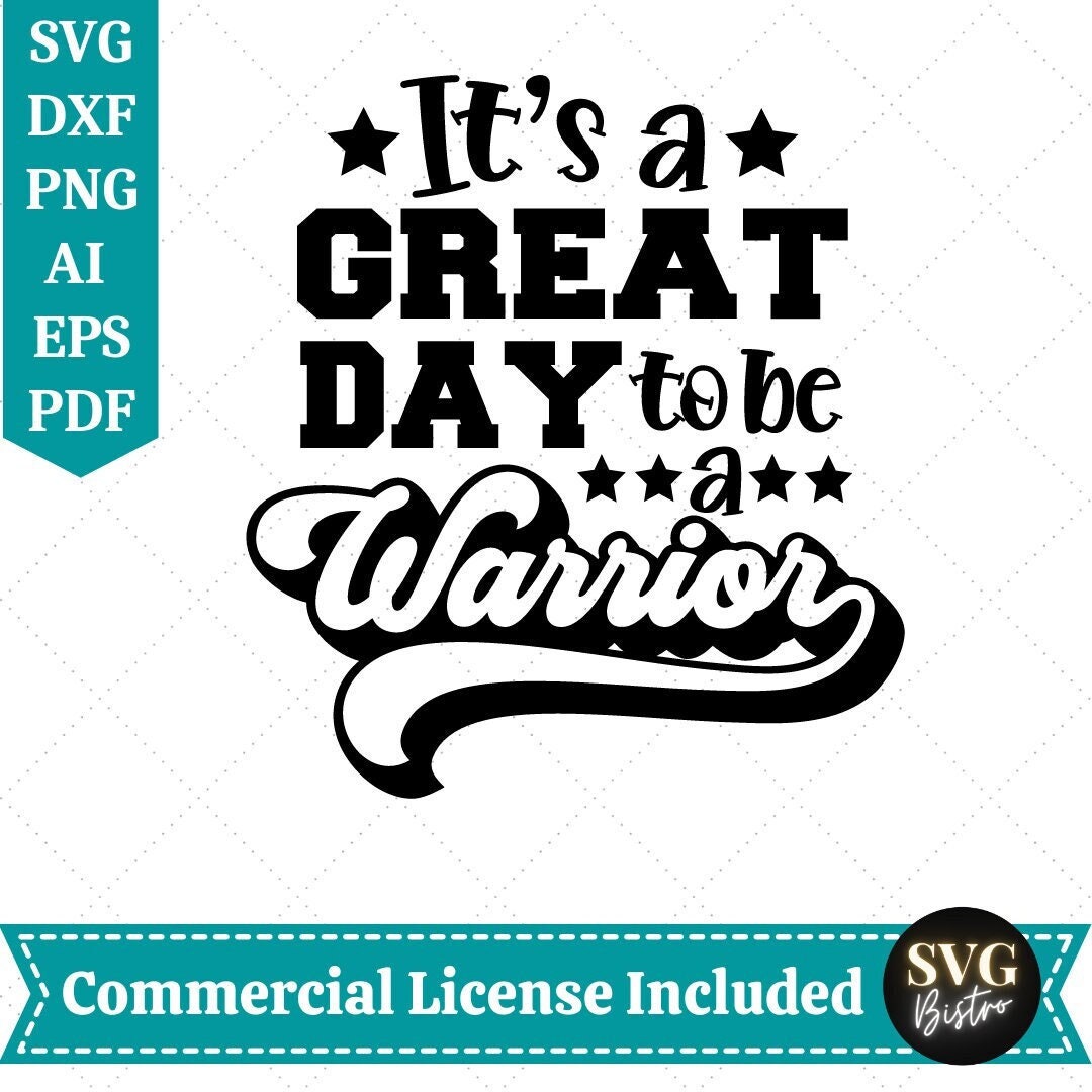 Warriors SVG School Spirit Warriors Retro Design Warrior - Etsy