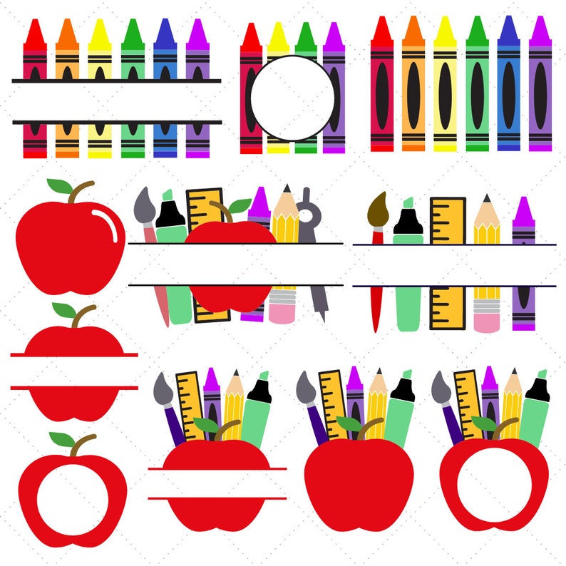 Teacher Monograms SVG Bundle Monograms SVG Teacher Shirt - Etsy