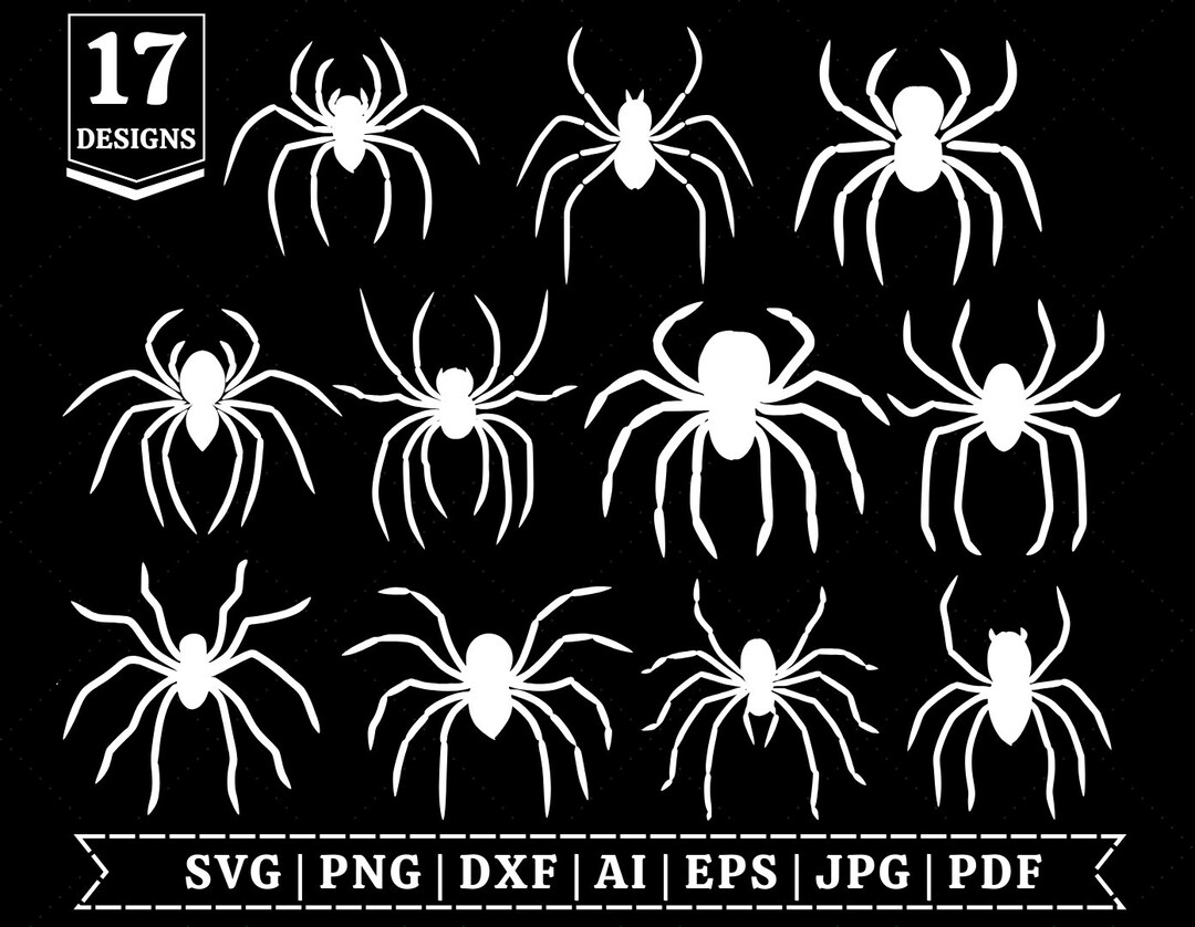 Spider SVG Bundle | Spider Silhouette SVG Bundle | Halloween SVG Bundle ...