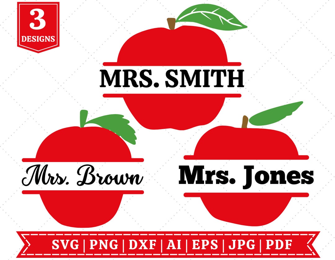 Apple Monogram SVG | Teacher Monogram SVG | Teacher Shirt SVG | Back to ...