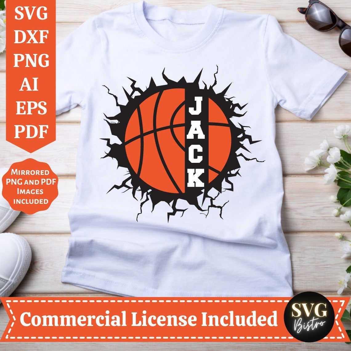 Basketball Monogram SVG Basketball SVG Basketball Ring SVG - Etsy