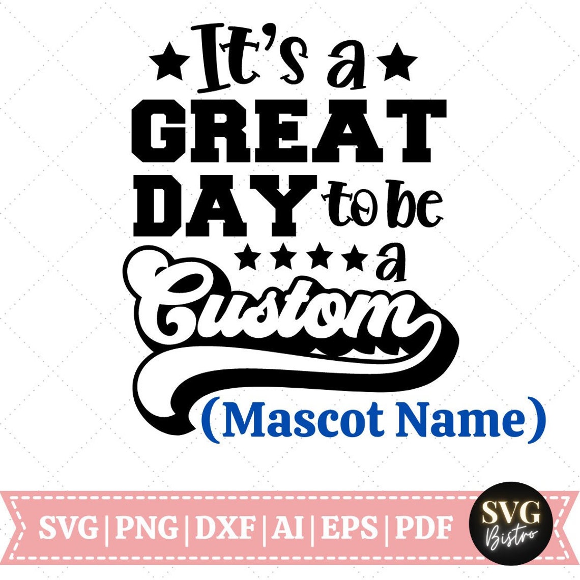 Customized Team Spirit Mascot SVG Layered SVG School Shirt - Etsy
