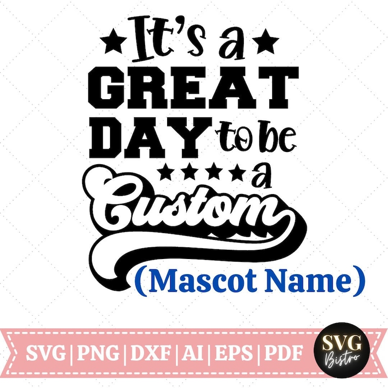 Customized Team Spirit Mascot SVG Layered SVG School Shirt - Etsy