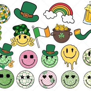 Cute St. Patrick Clipart Set | Retro St. Patrick Clipart | Lucky Day ...