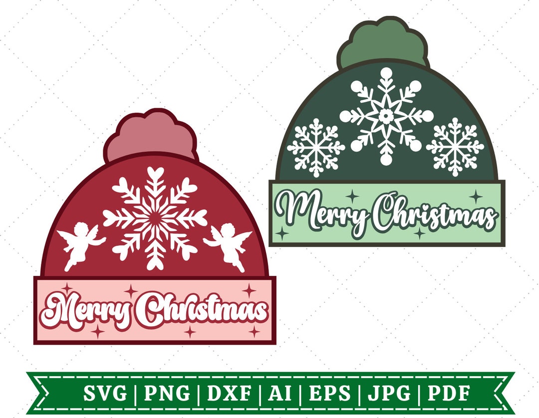 Christmas Bonnet SVG Bundle | Christmas Decor SVG Bundle | Cricut Cut ...